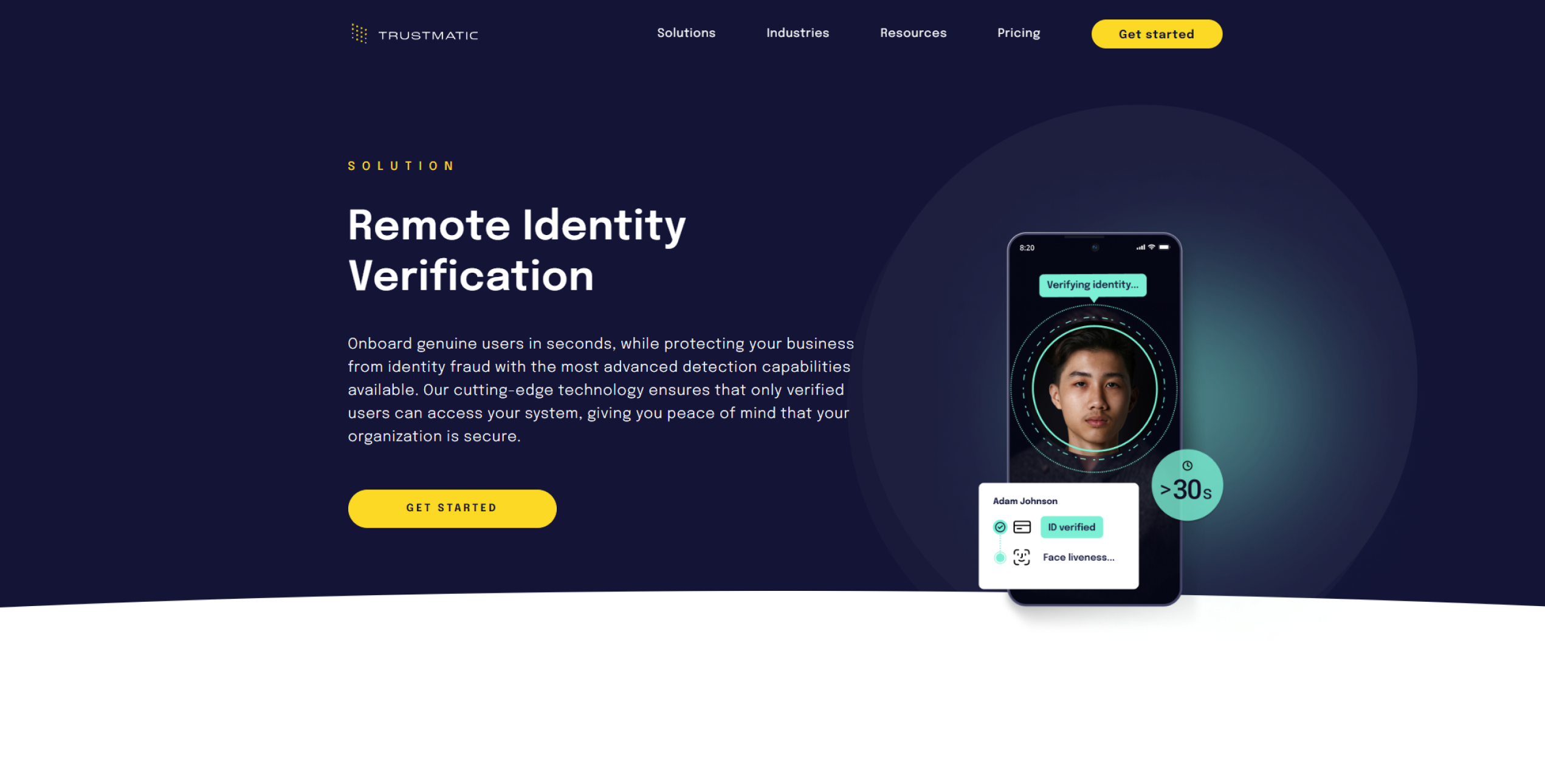 Remote Identity Verification I Trustmatic